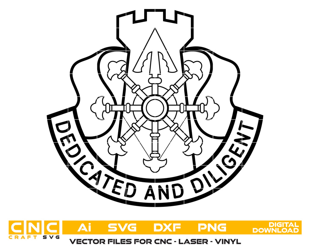 111th Engineer Battalion Crest SVG – High-Quality Vector File