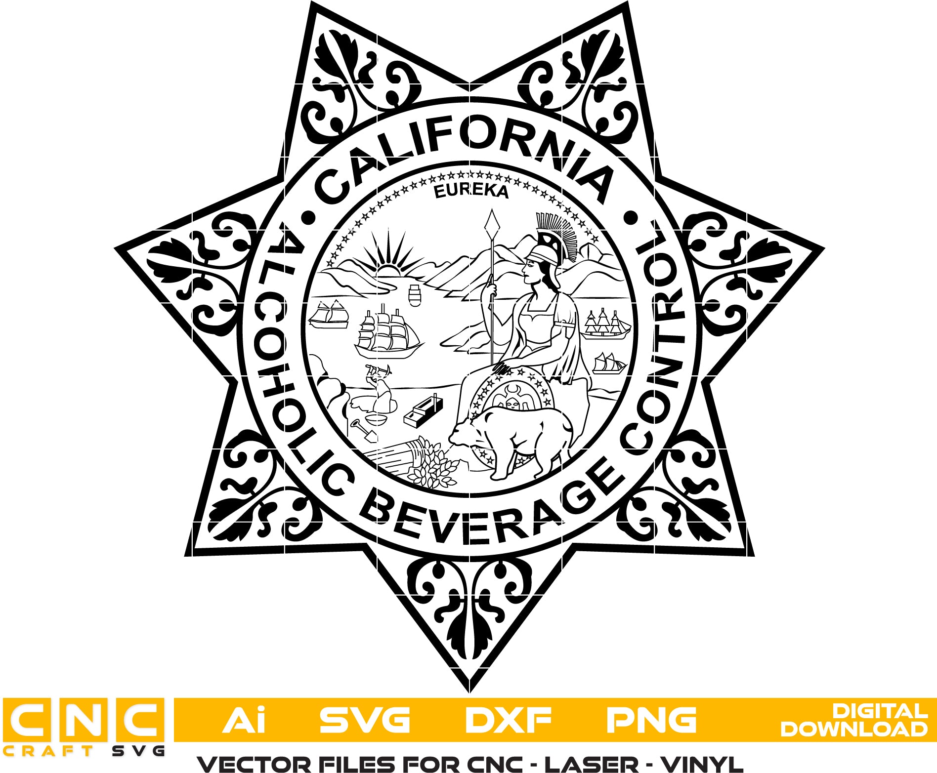 California Alcoholic Beverage Control Badge