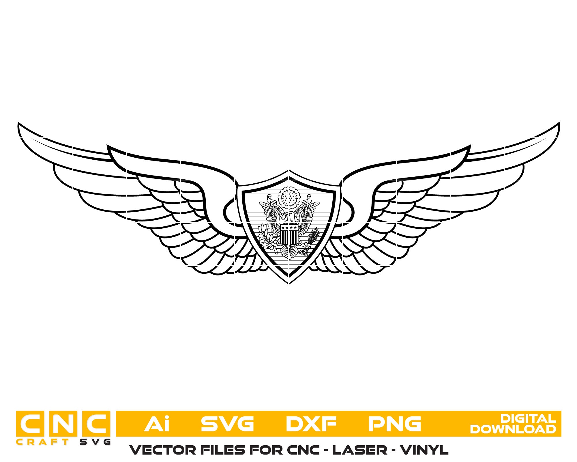 Army Aircraft Crewman Badge SVG