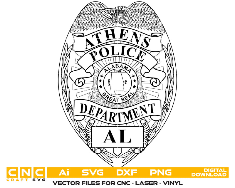 Athens Police Badge