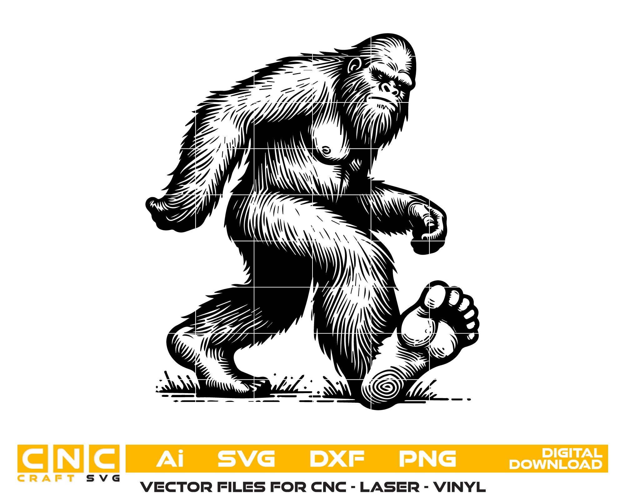 Bigfoot Vector SVG