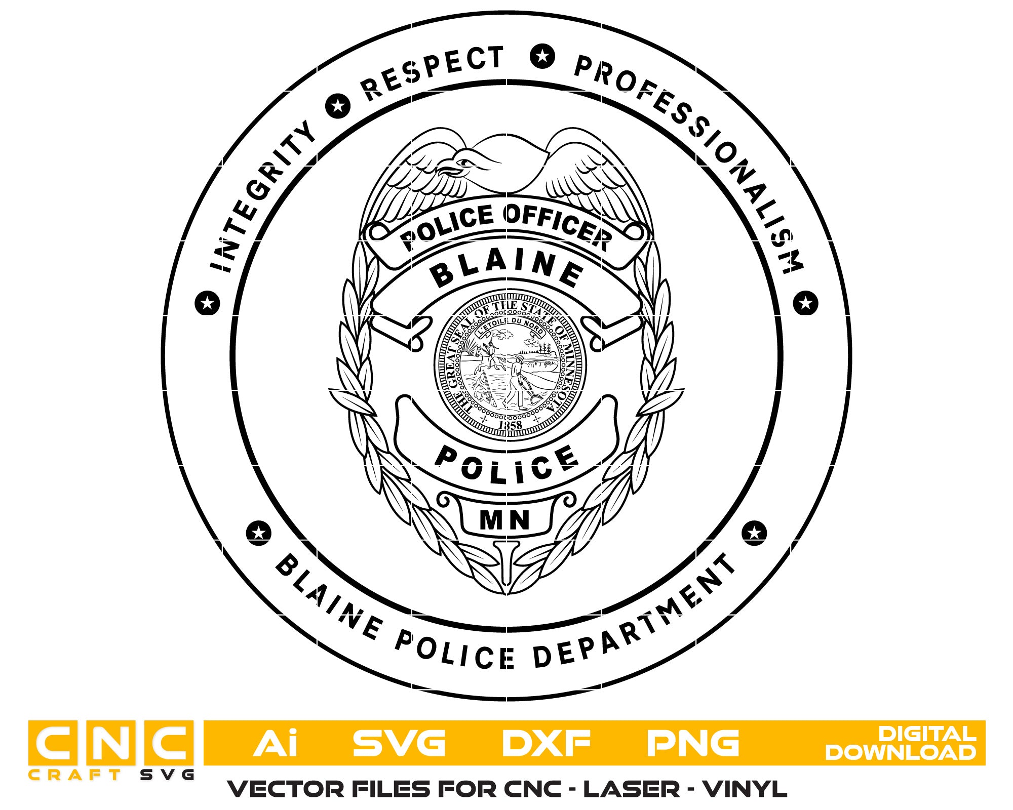 Blaine Police Officer Badge