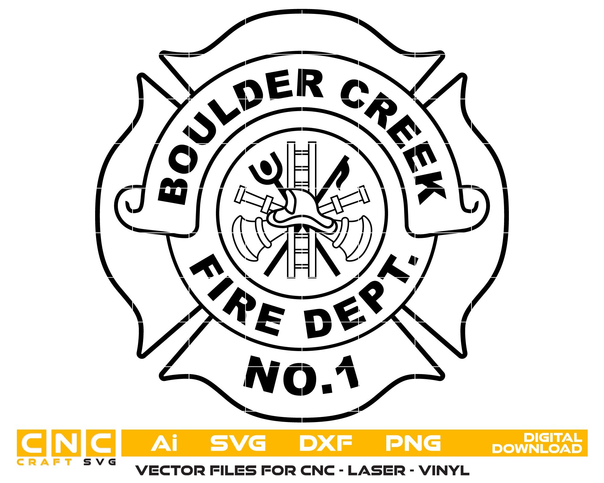 Boulder Creek Fire Department Badge