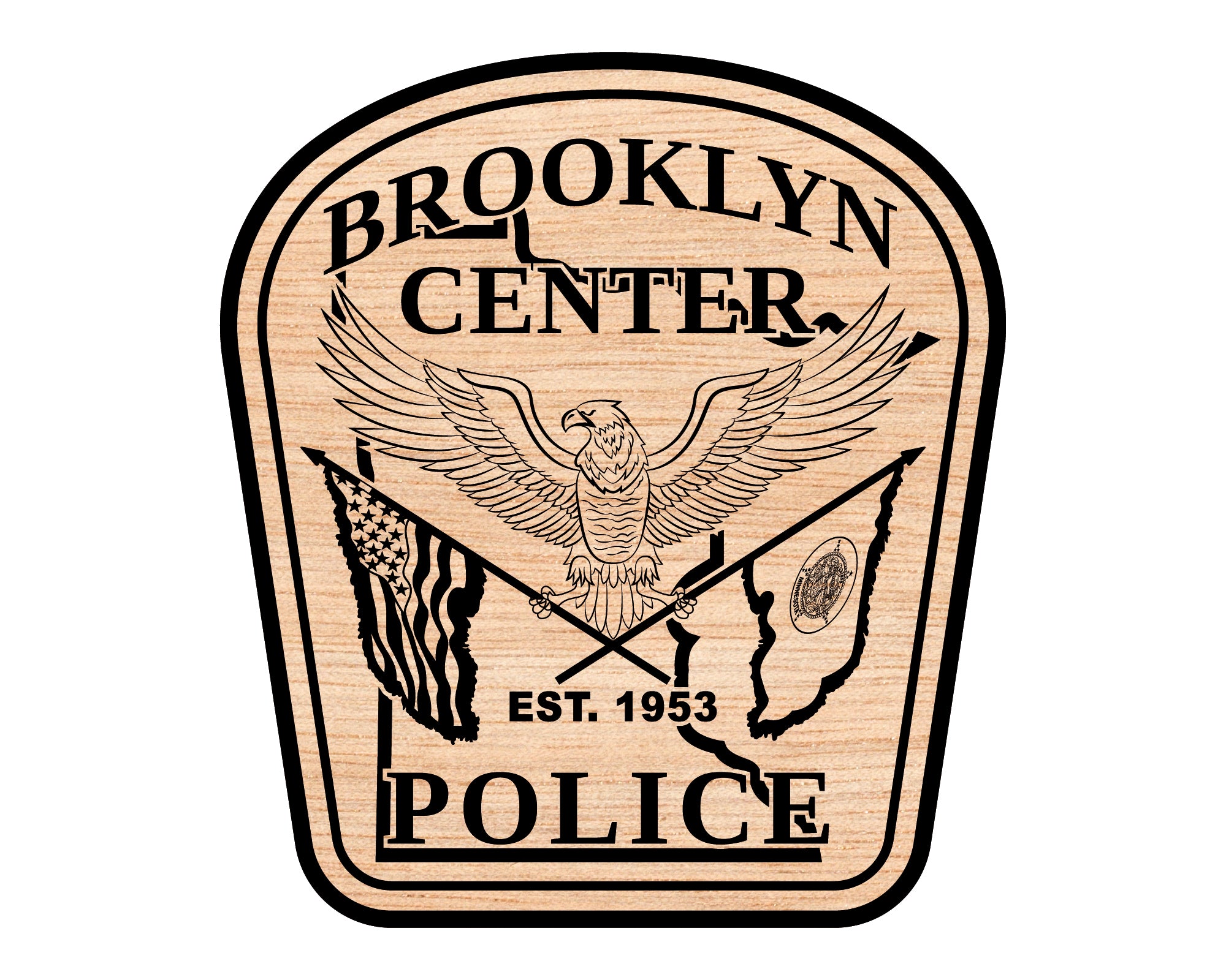 Brooklyn Center Police Logo SVG, Minnesota Law Enforcement Logo Vector