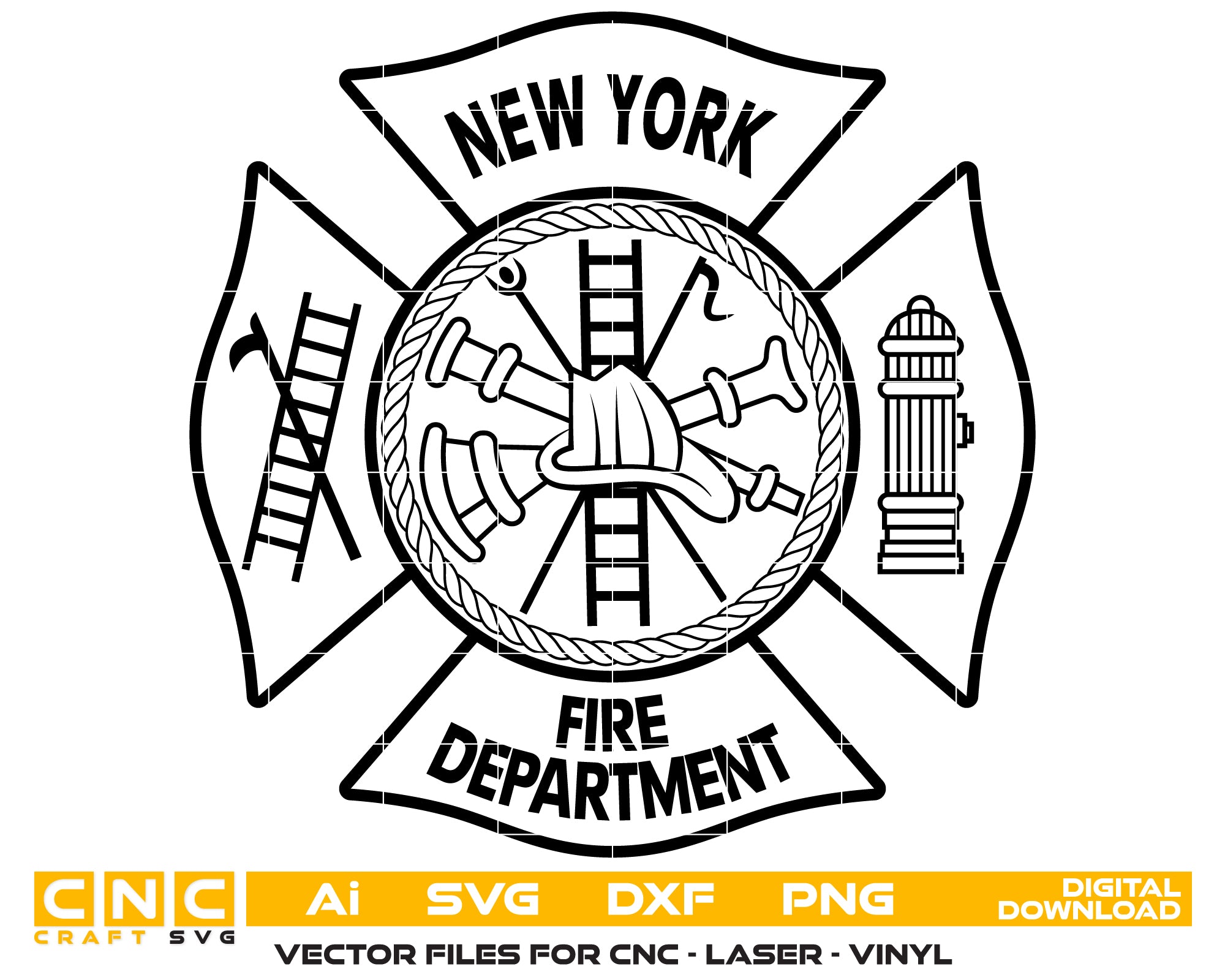 Brooklyn Fire Department Emblem Badge, New York