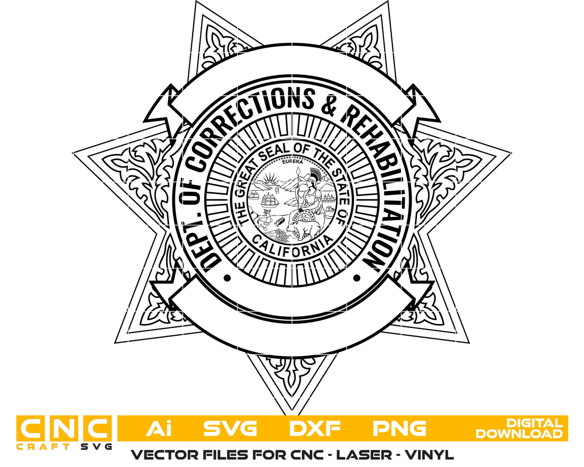 California Dept. of Corrections & Rehabilitation Vector Art, Ai,SVG ...