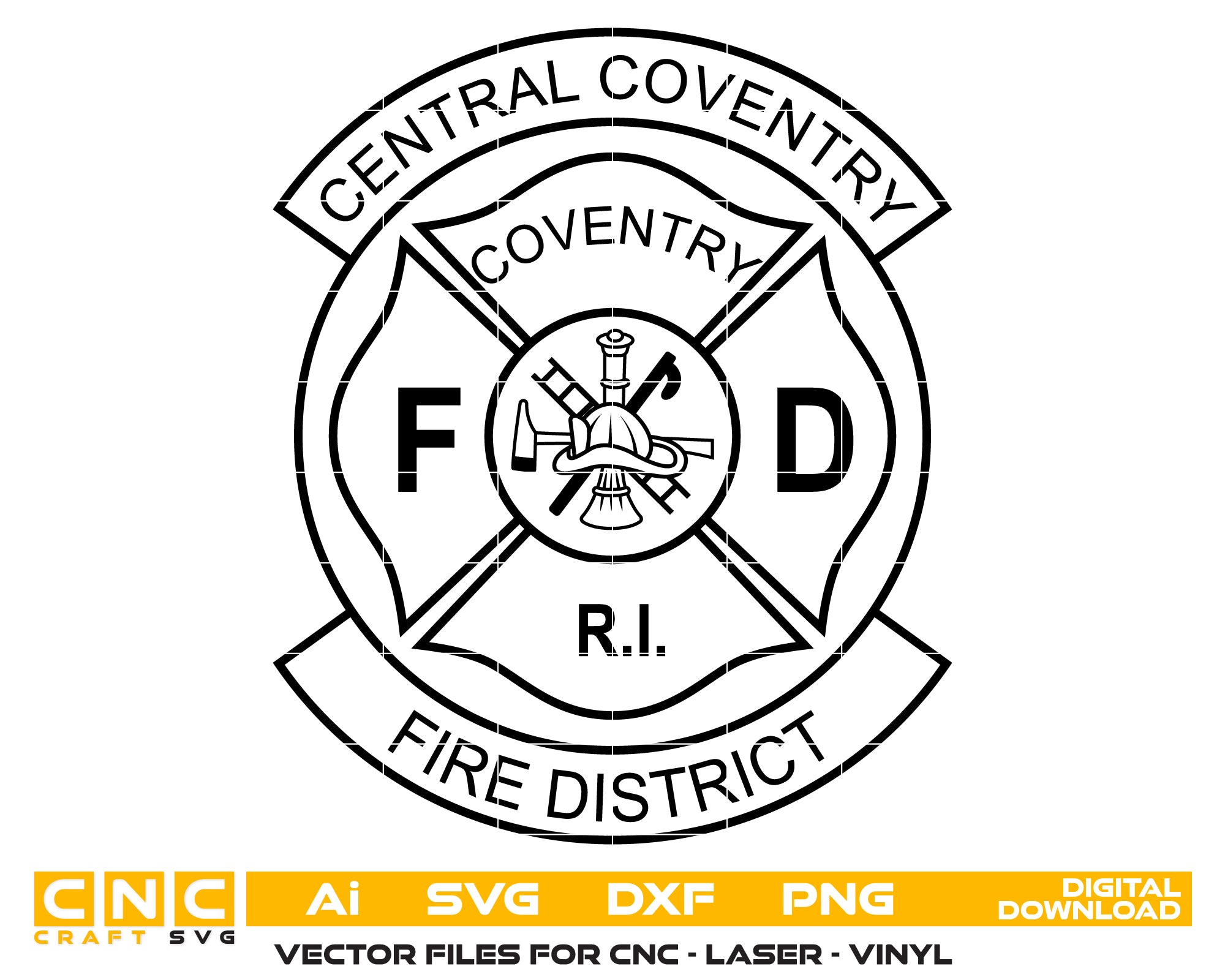 Central Coventry Fire District Badge