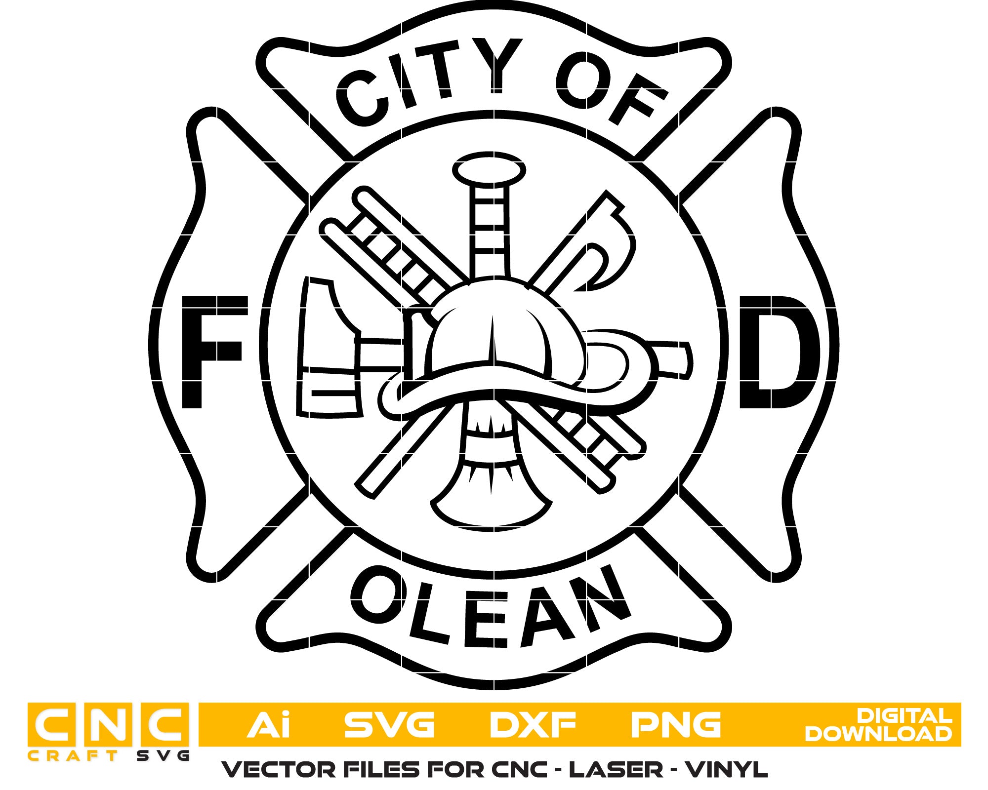 City Of Olean Fire Badge