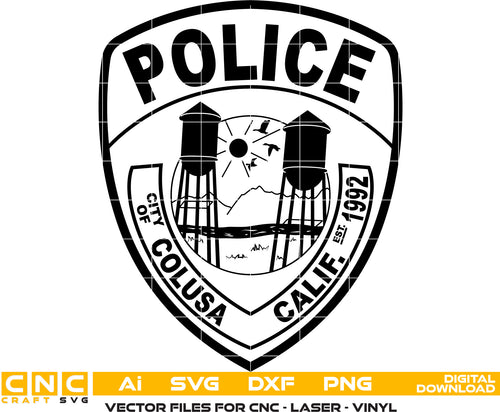 City of Colusa California Police Badge