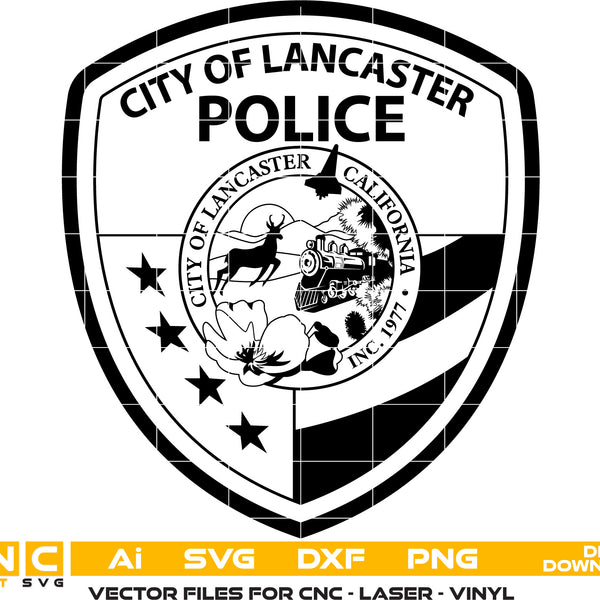 Lancaster Sc Police Badge Logo
