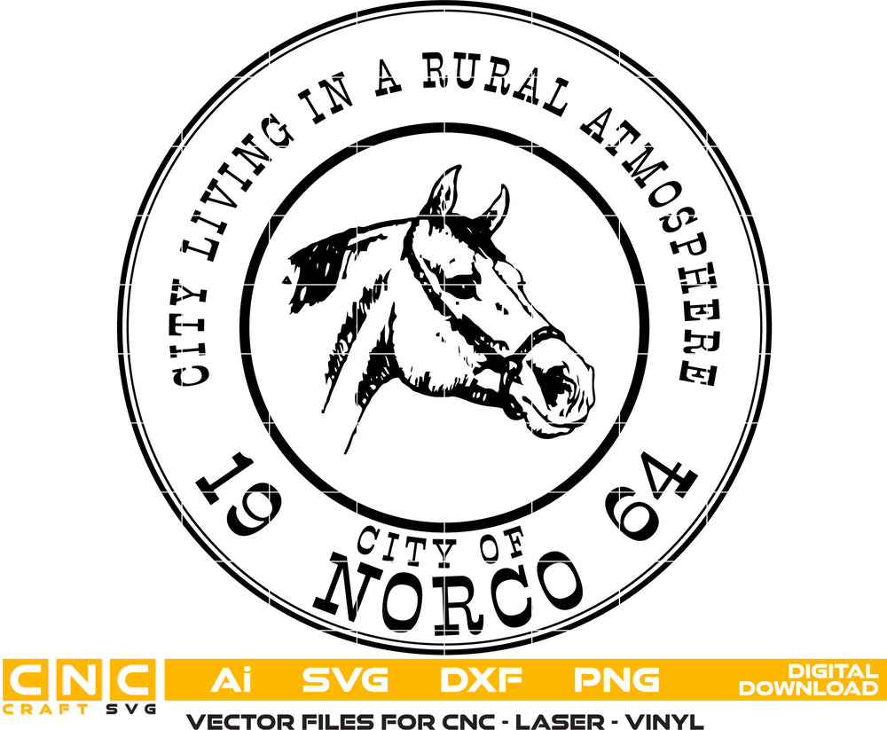 City of Norco Seal Vector Art, City of Norco logo, City of Norco Digit