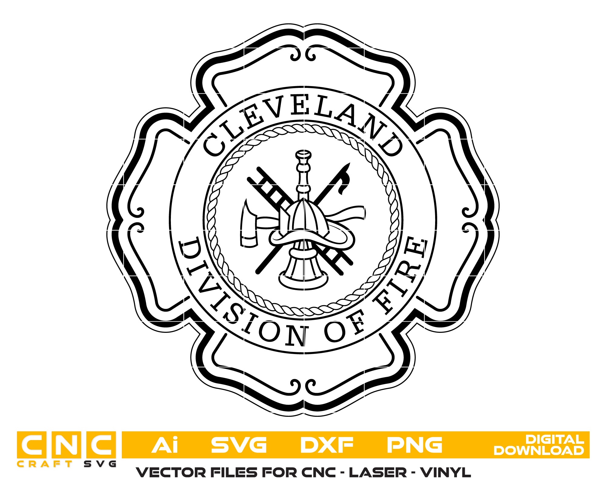 Cleveland Division Fire Badge