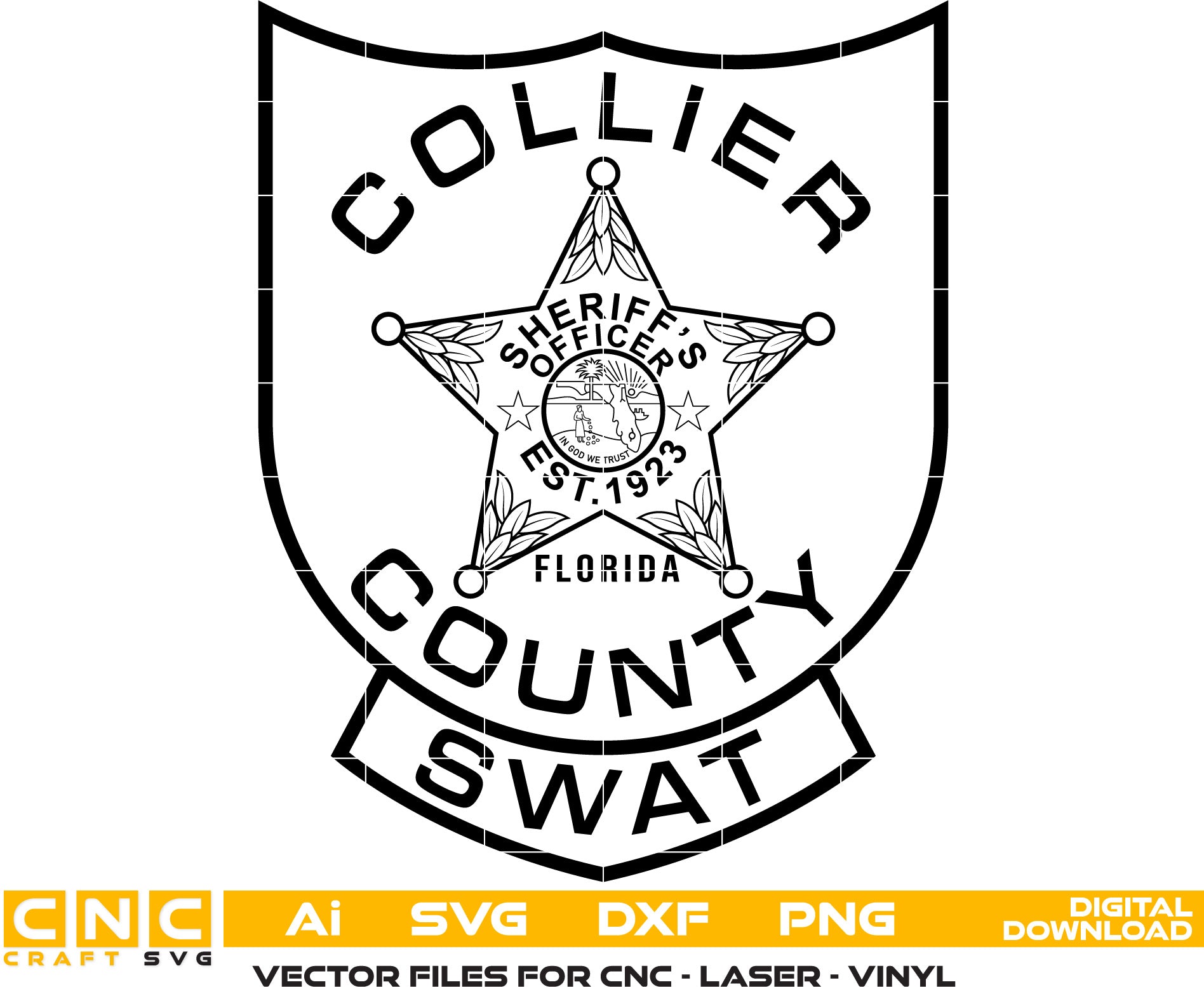 Collier County Swat Badge, Florida Swat Badge