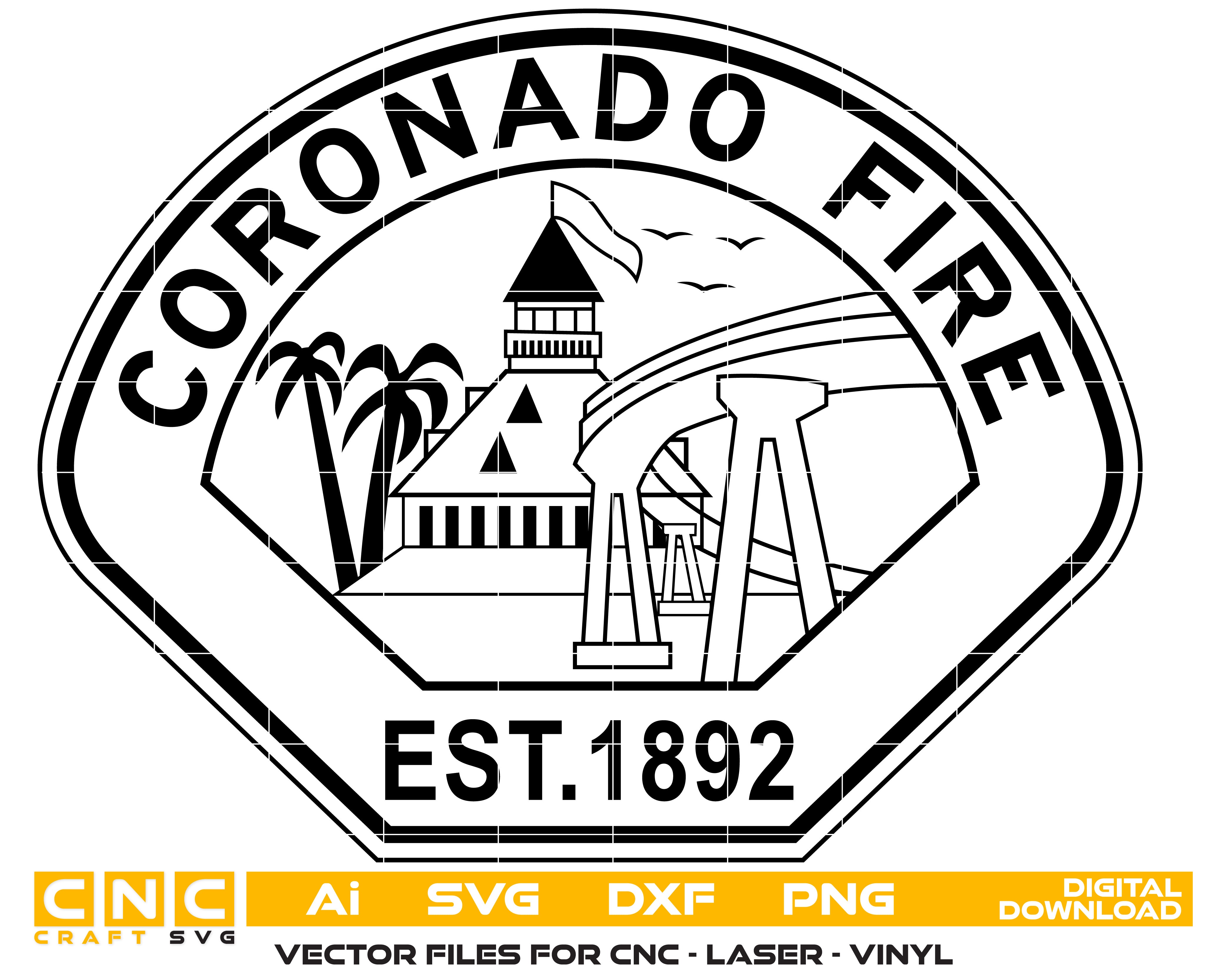 Coronado Fire Dept Badge