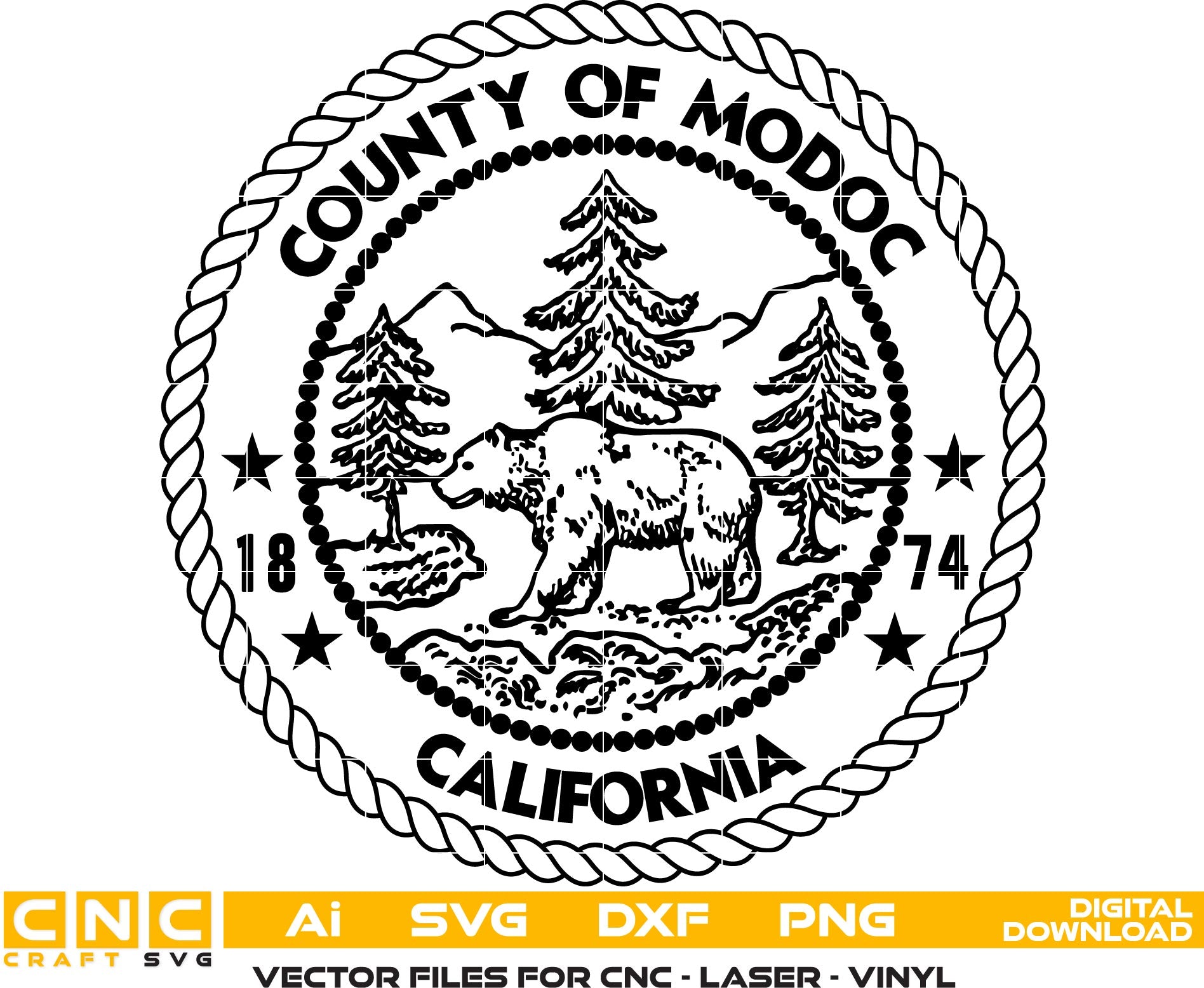 County Of Modoc California Seal