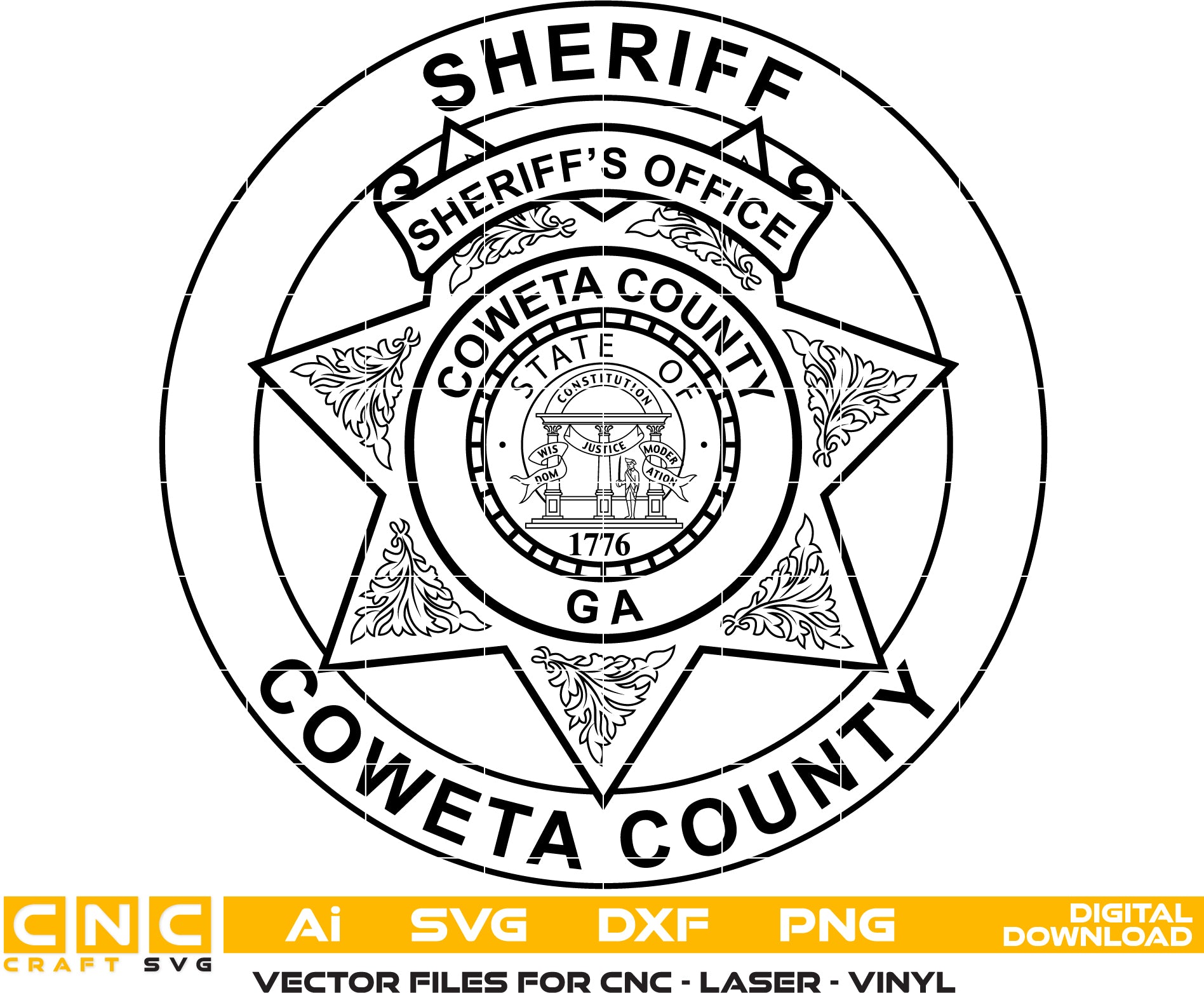 Coweta County Sheriff Badge