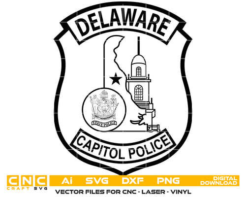 Delaware Capitol Police Badge