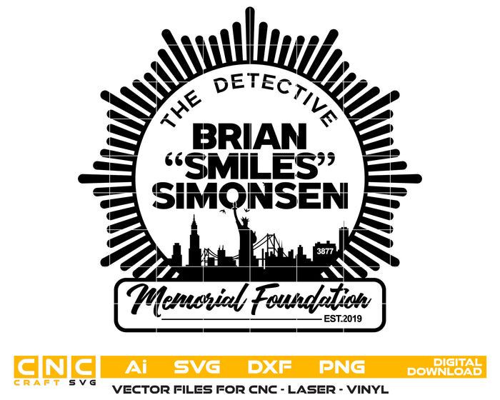 Detective Simonsen Foundation Logo SVG – Digital Vector File for Print