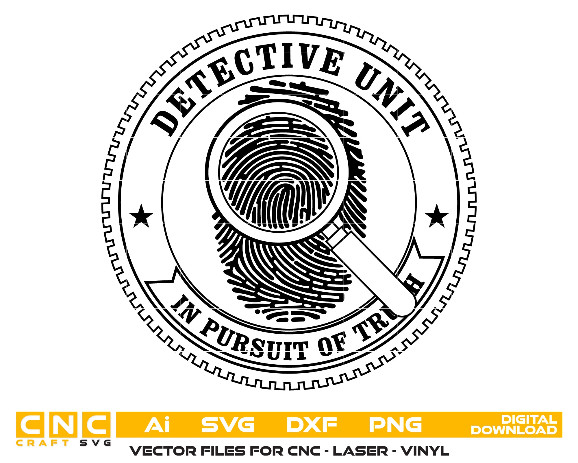 Detective Challenge Coins SVG – Police Investigator Collectible Design