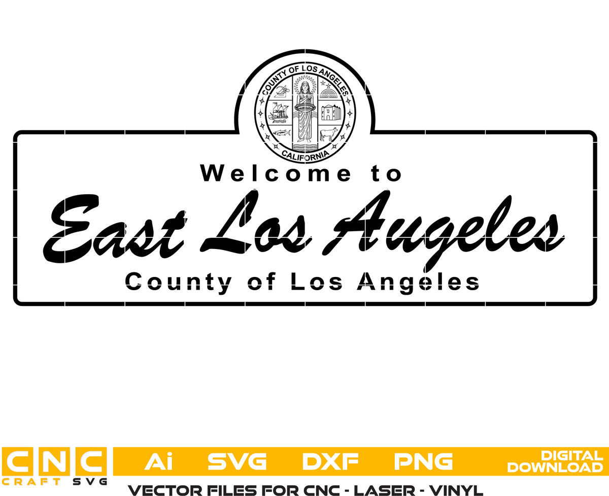 East Los Angeles Street Sign