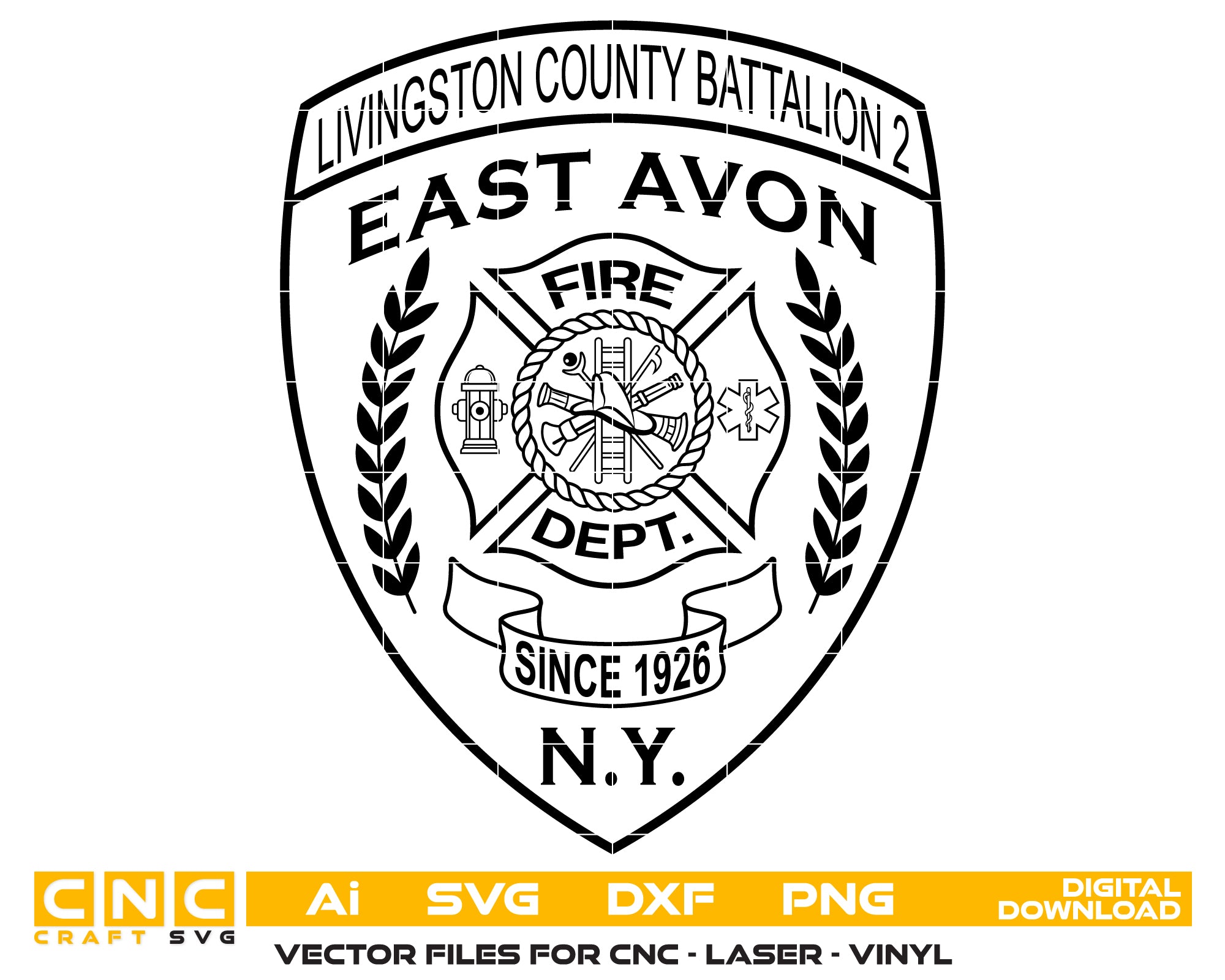 East Avon Fire Department Patch, New York
