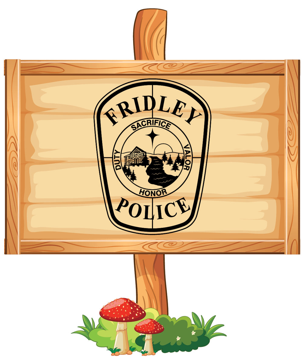 Fridley Police Badge SVG | Law Enforcement Emblem for CNC & Printing
