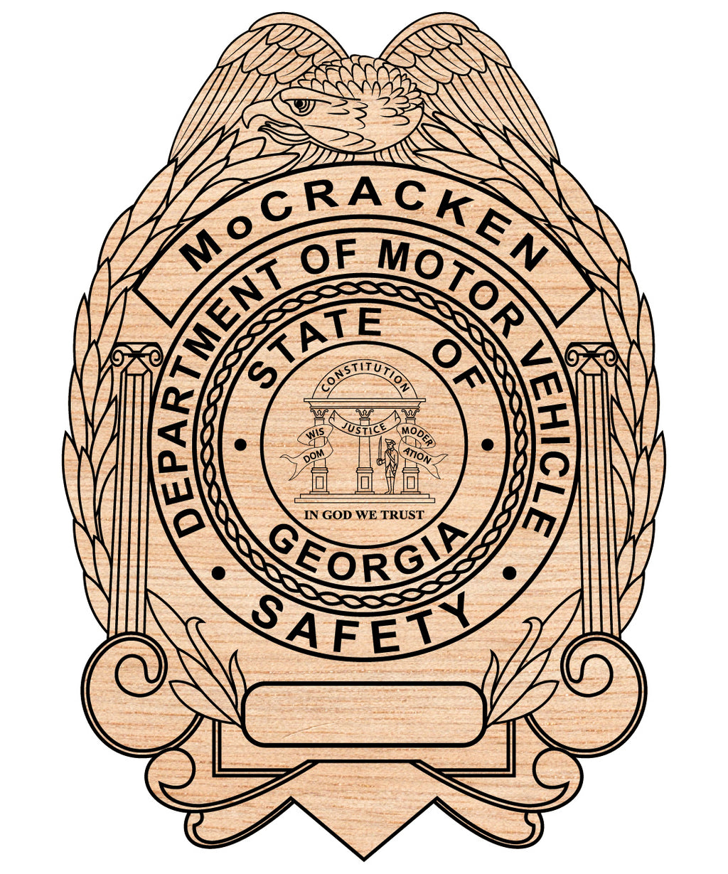 Georgia Department of Motor Vehicles Safety Officer Badge SVG