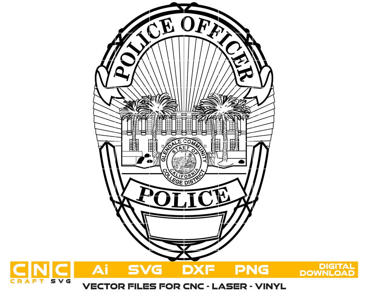 Glendale Community Police Officer Badge