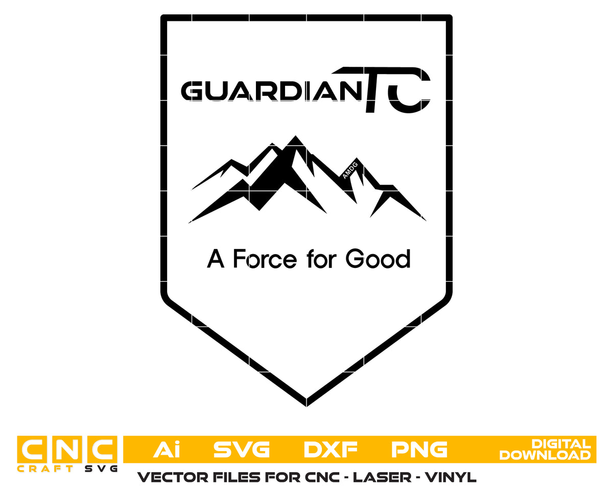 Guardian TC Logo – A Force for Good SVG Vector Design