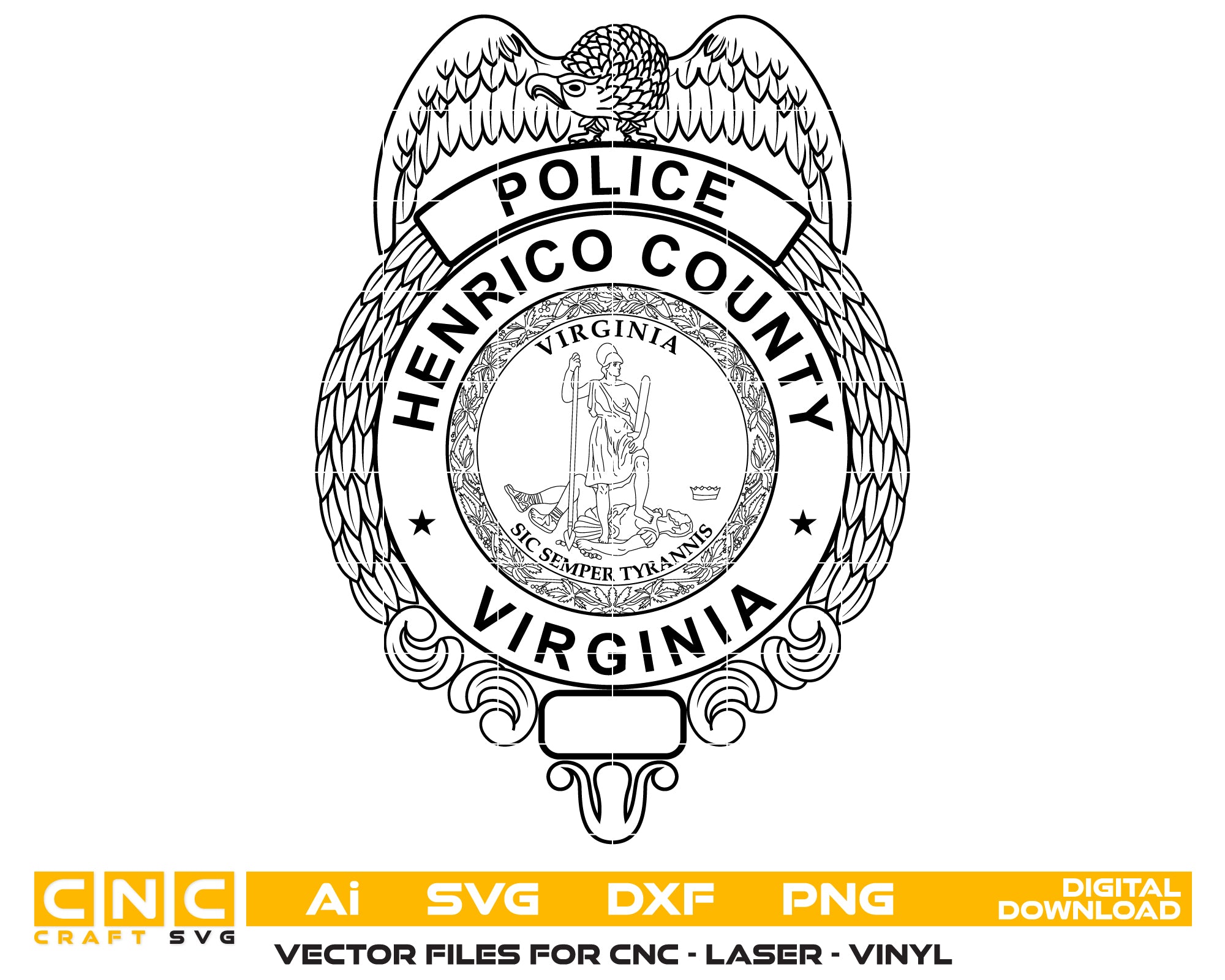 Henrico County, Virginia Police Badge