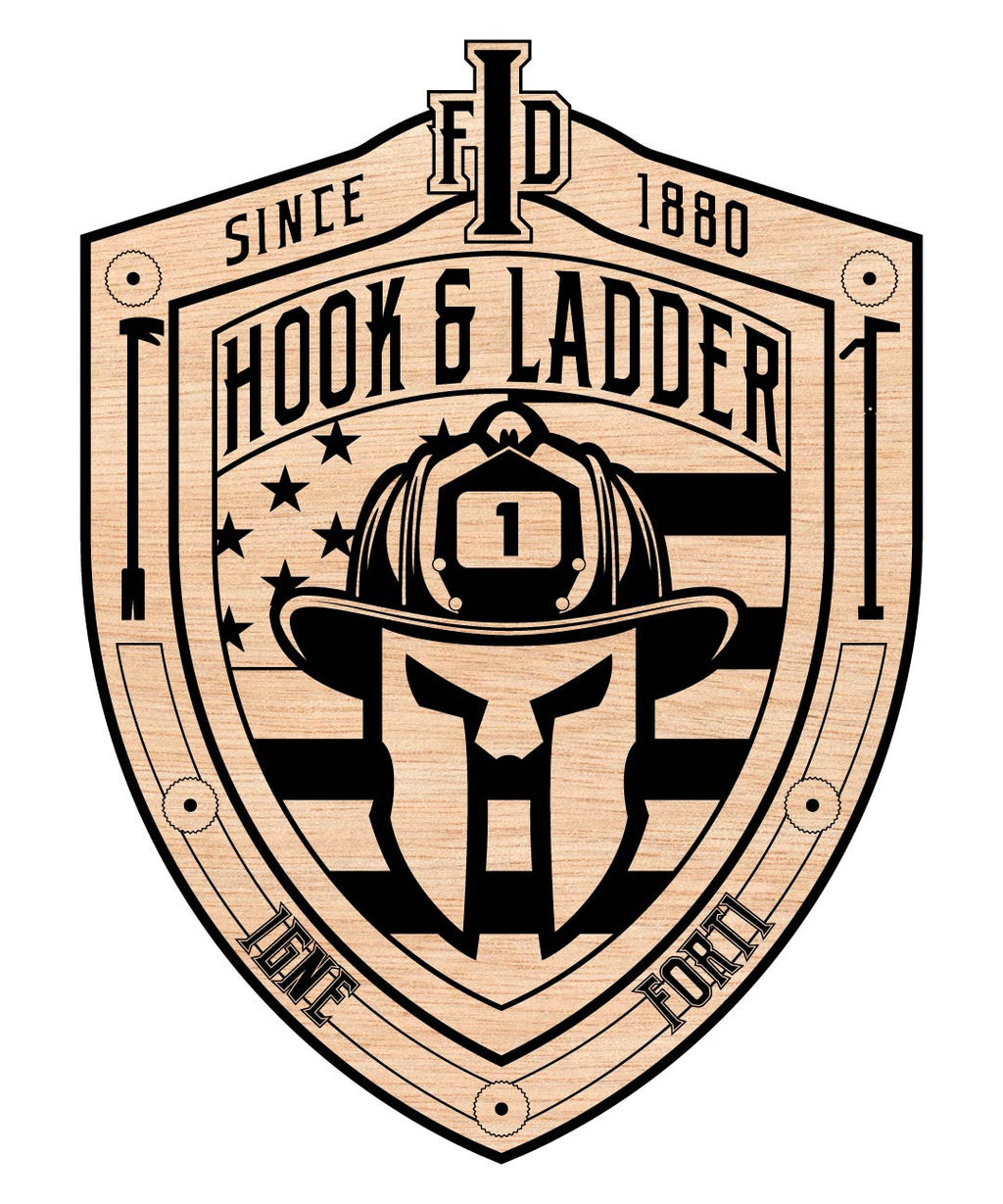 Hook & Ladder Fire Department Logo SVG – New York Firefighter Vector