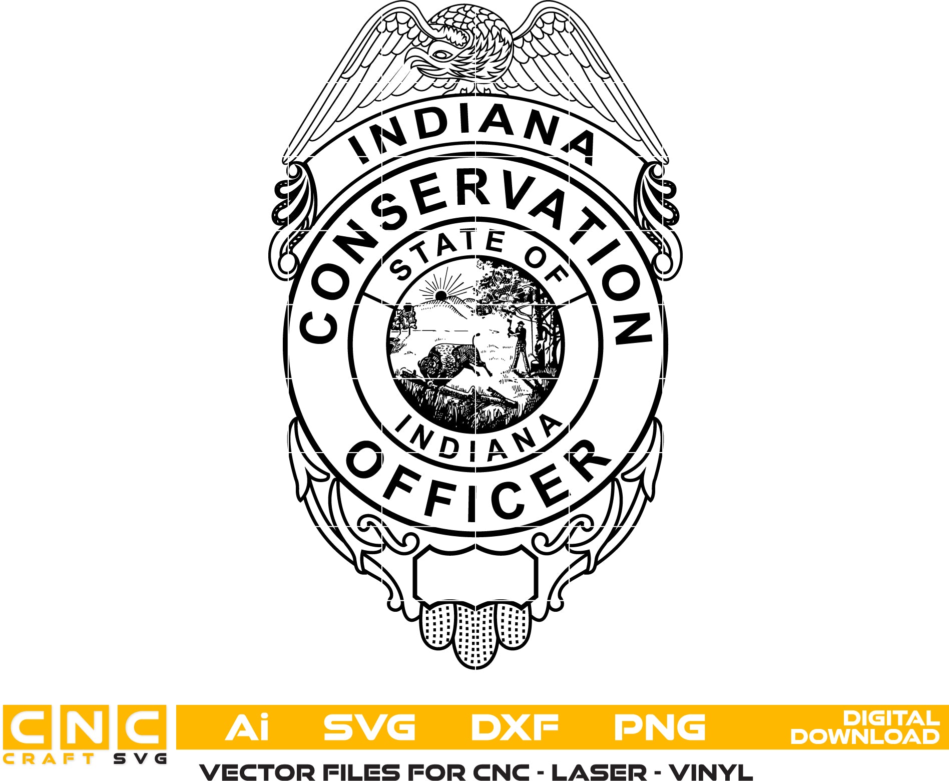 Indiana Conservation Officer Badge