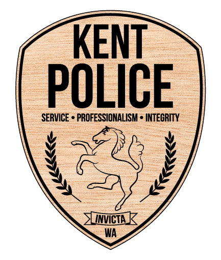 Kent Police Department Patch SVG, Kent WA Police Patch Vector File