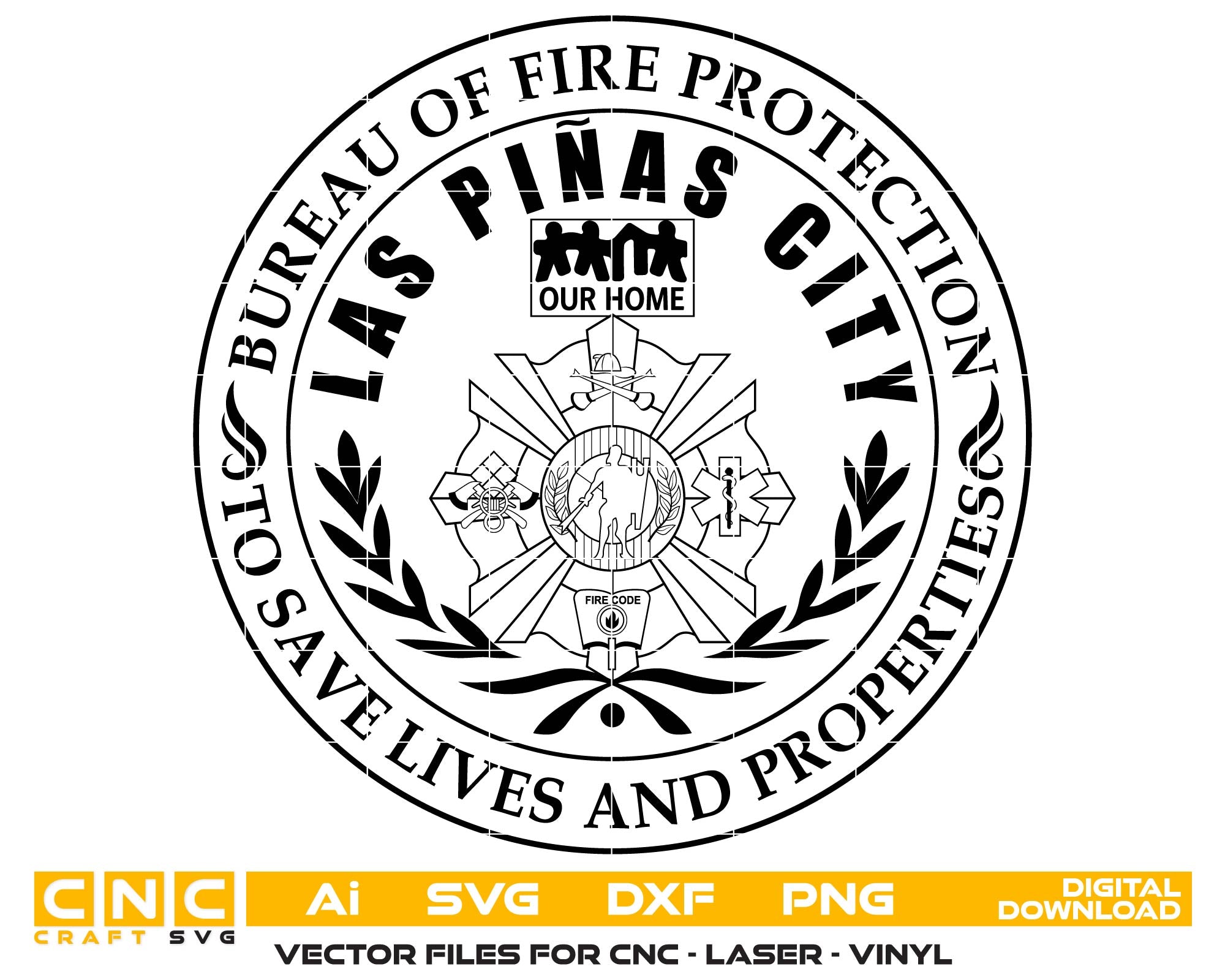 Las Piñas City Bureau of Fire Protection Seal