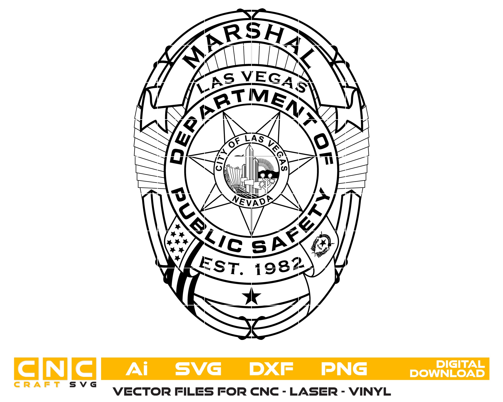 Las Vegas Department. of Public Safety Marshal Badge