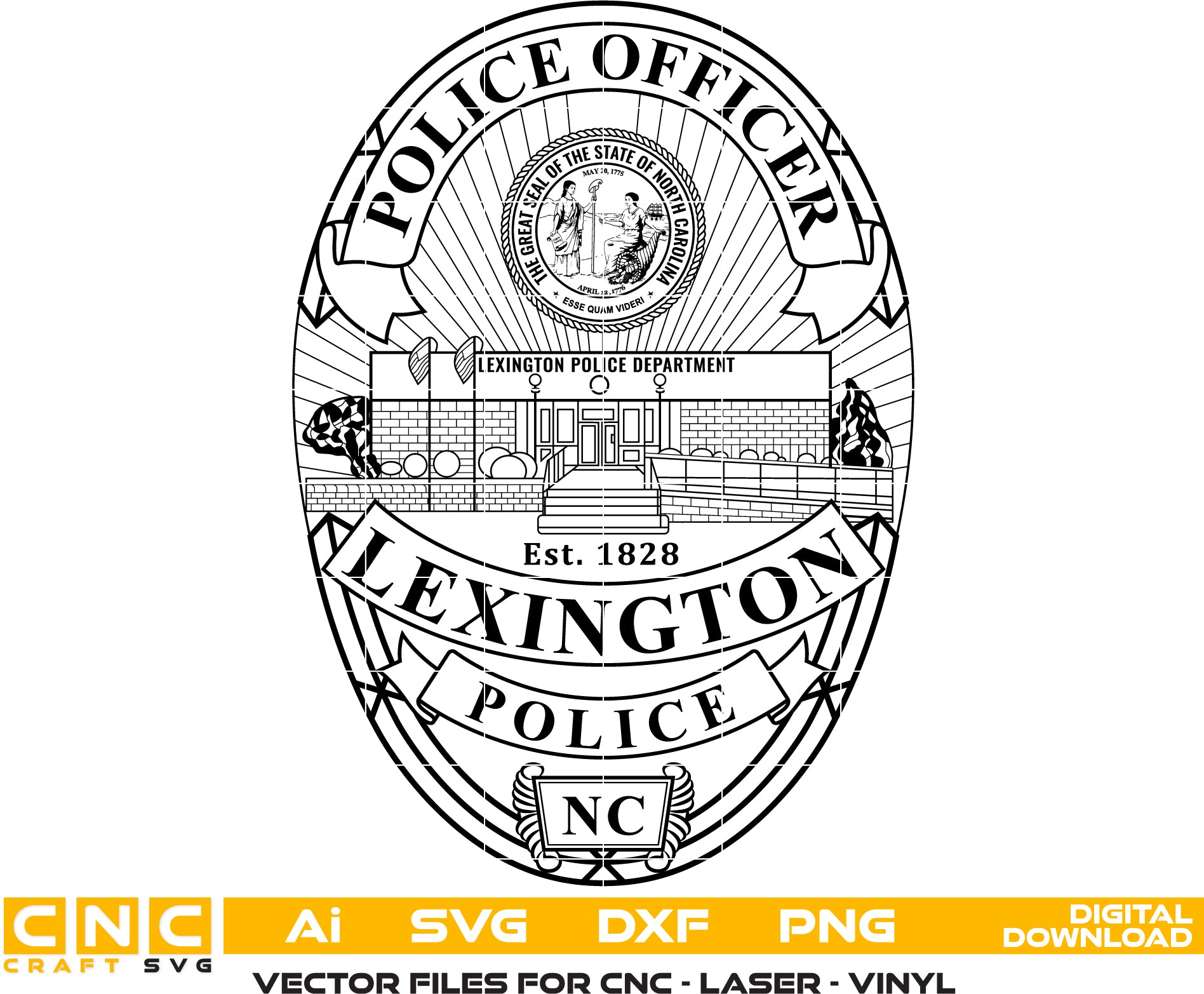 Lexington Police Officer Badge