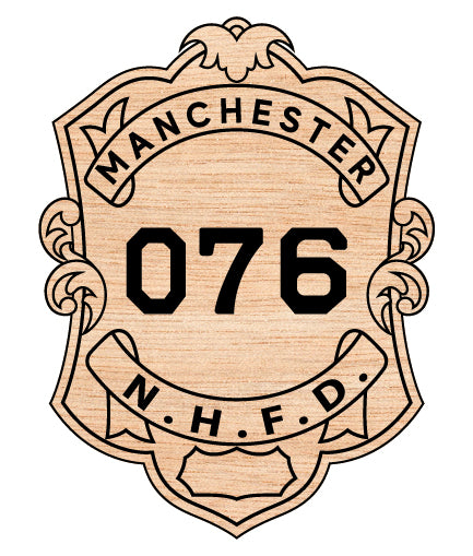 Manchester Fire Department Badge SVG – New Hampshire Fire Emblem