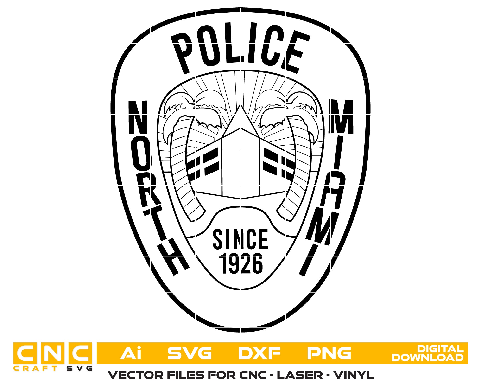 North Miami Police Patch SVG – Law Enforcement Emblem