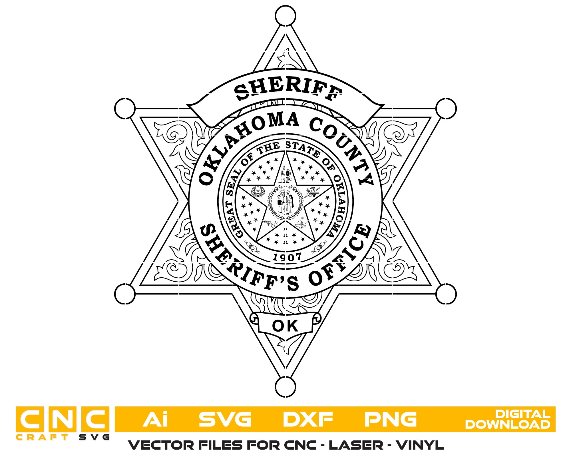 Oklahoma County Sheriff Badge