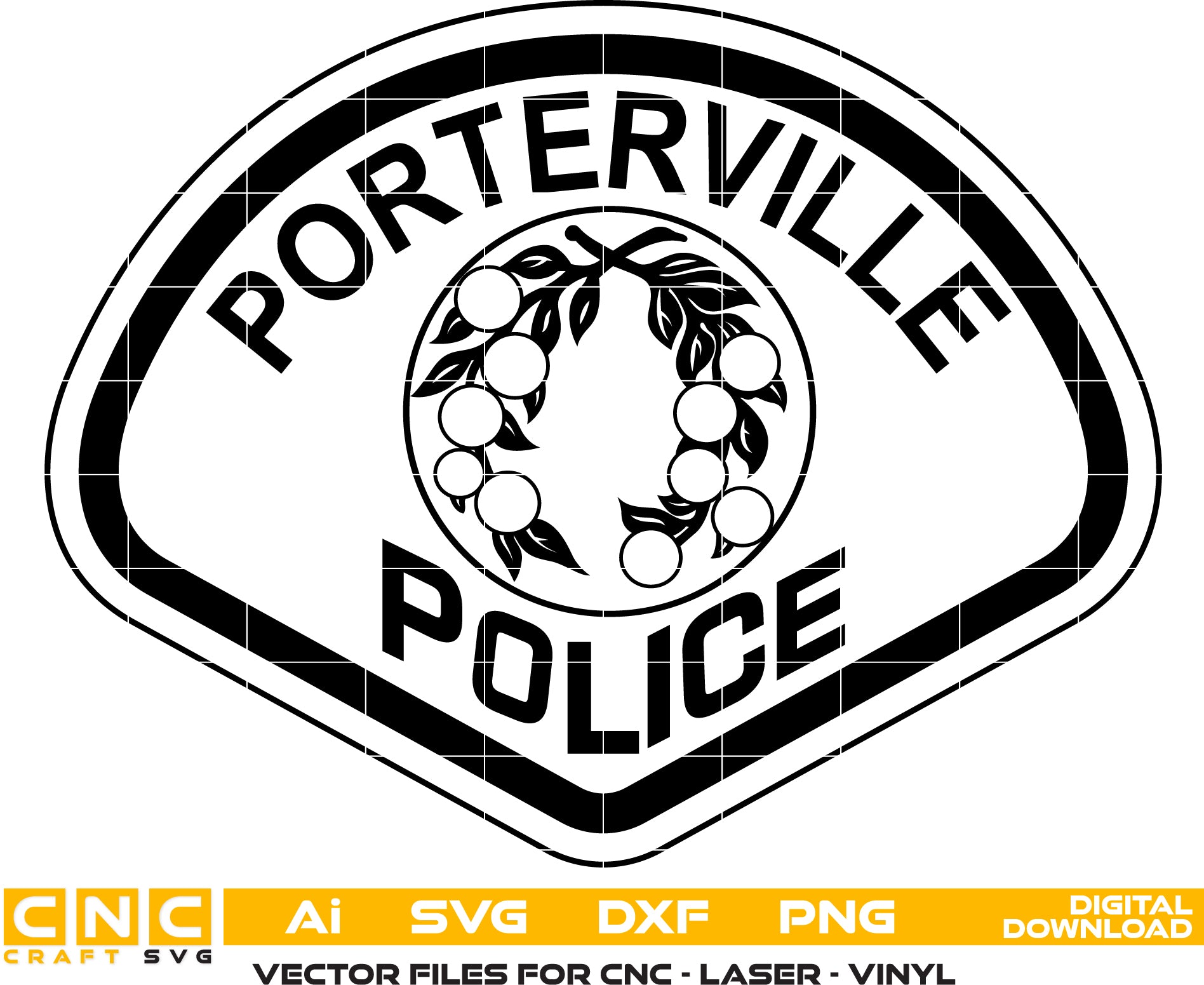 Porterville Police Badge