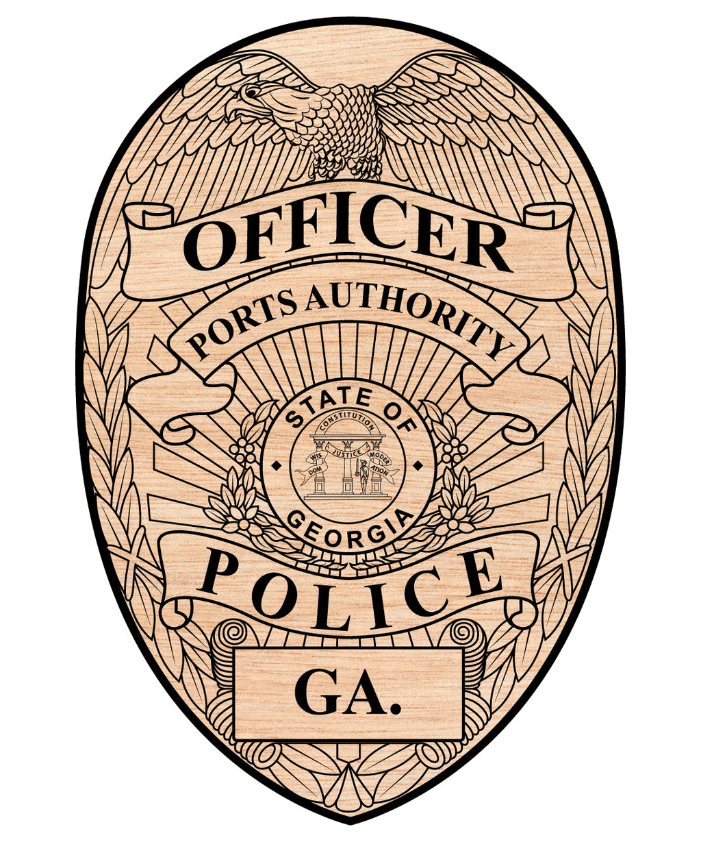 Ports Authority Police Officer Badge, Georgia