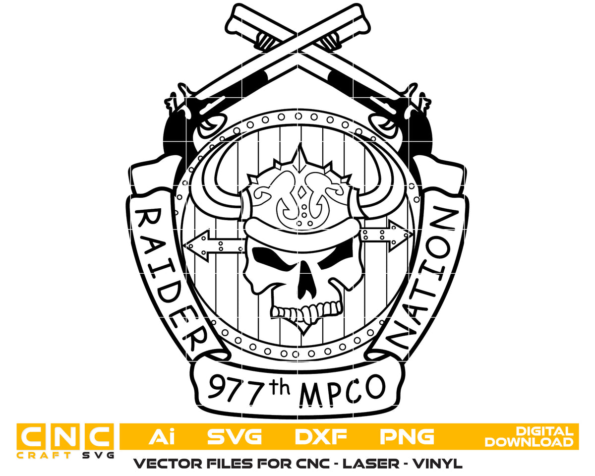 Raider Nation Vector Art, Ai,SVG, DXF, PNG, Digital Files
