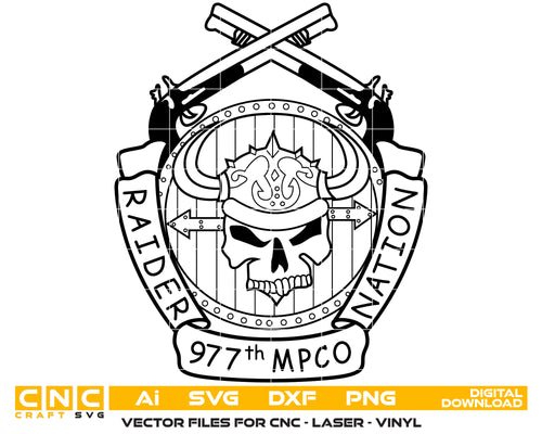 Raider Nation Vector Art, Ai,SVG, DXF, PNG, Digital Files