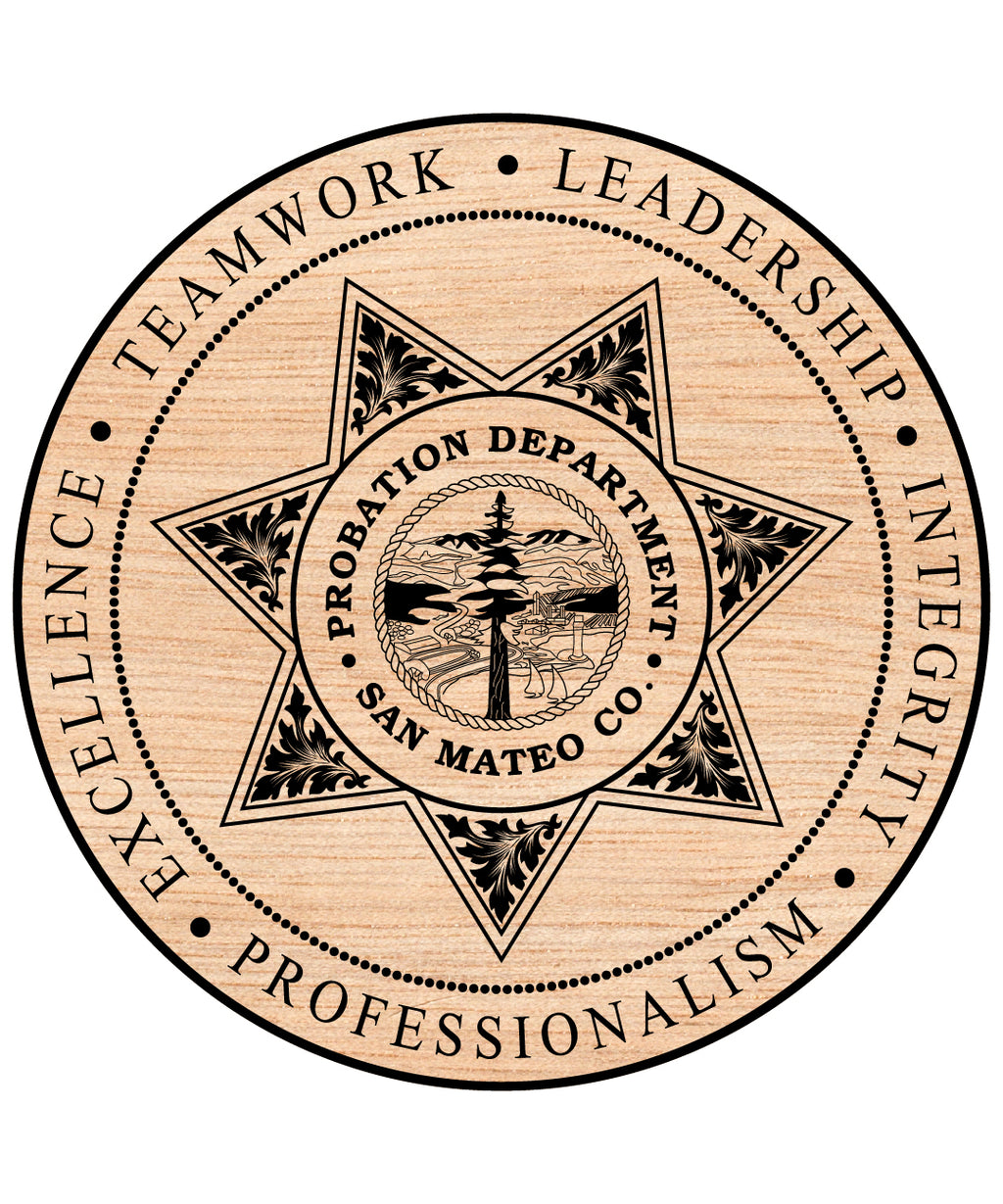 San Mateo County Probation Department Badge SVG – Law Enforcement Badg