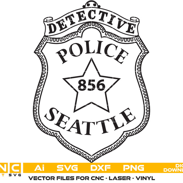 Seattle Police Detective Badge
