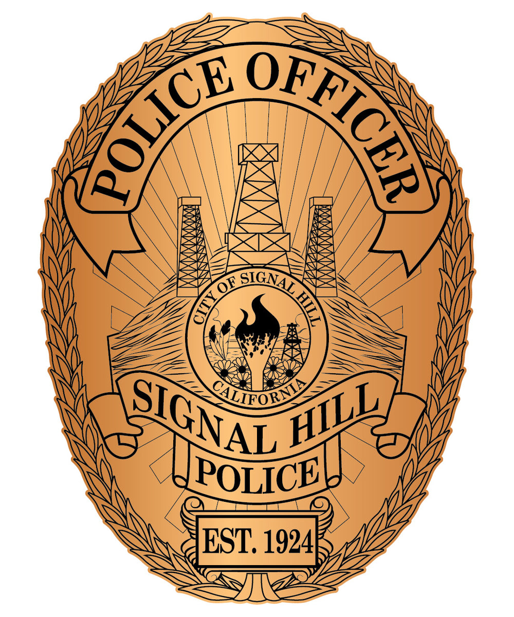 Signal Hill Police Officer Badge – Law Enforcement Vector File