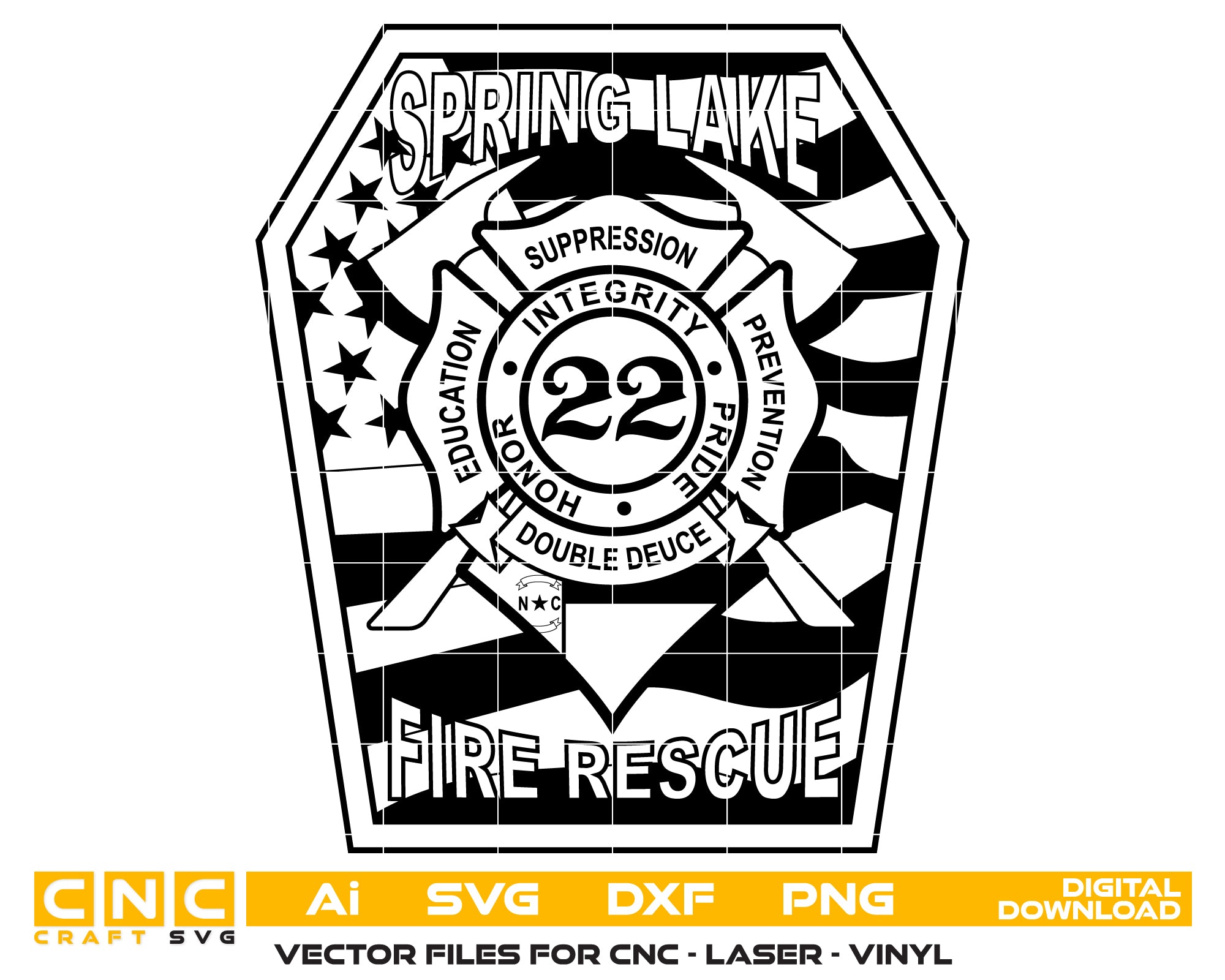 Spring Lake Fire And Rescue Department Badge