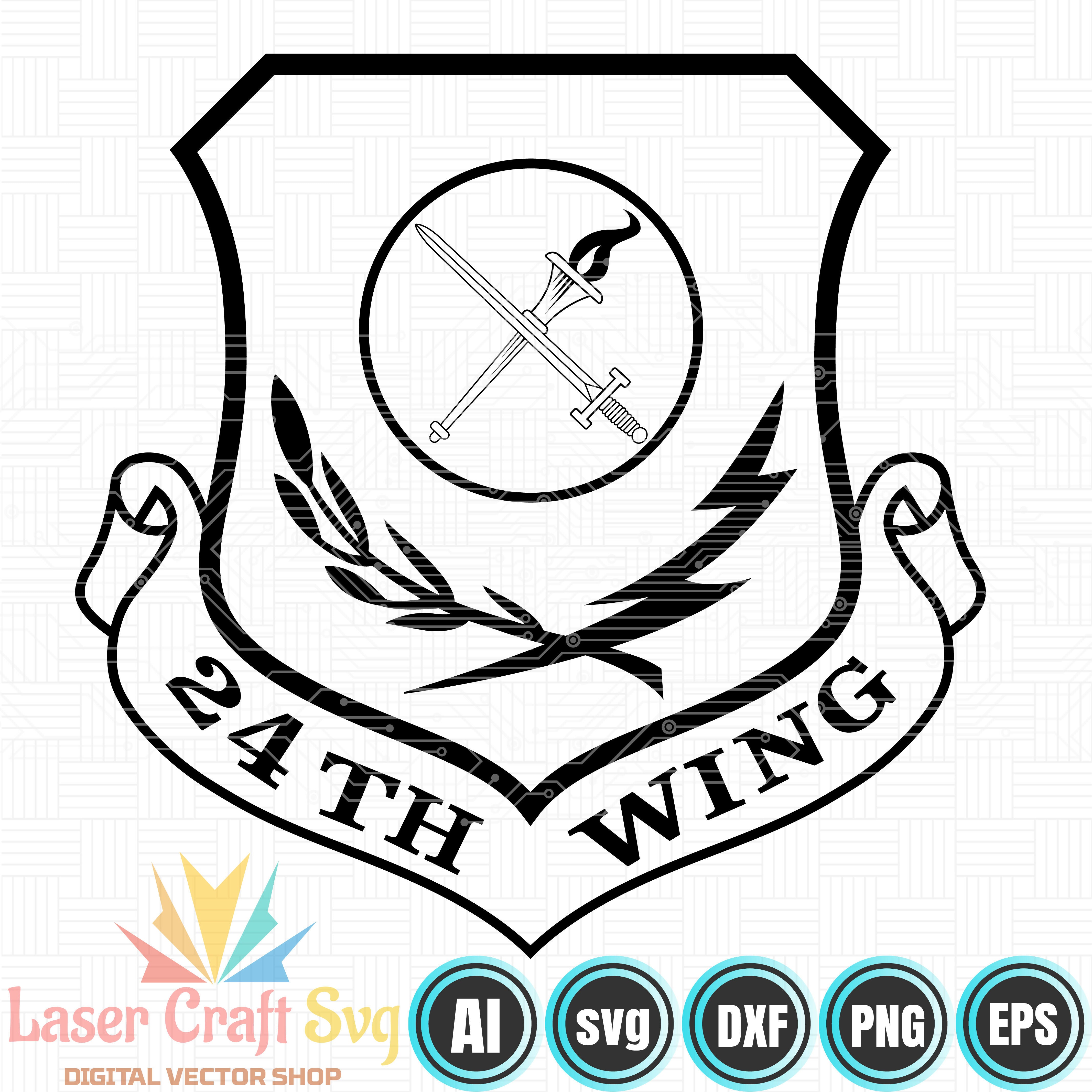 24 Th Wing Air Force Badge