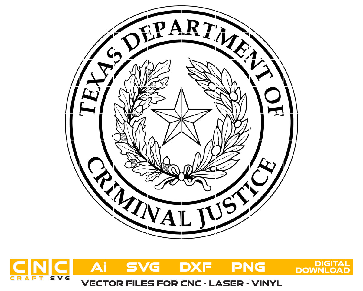 Texas Department of Criminal Justice Logo SVG – High-Quality Vector Fi