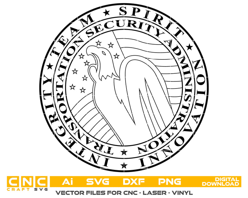 Transportation Security Administration Logo Vector Art